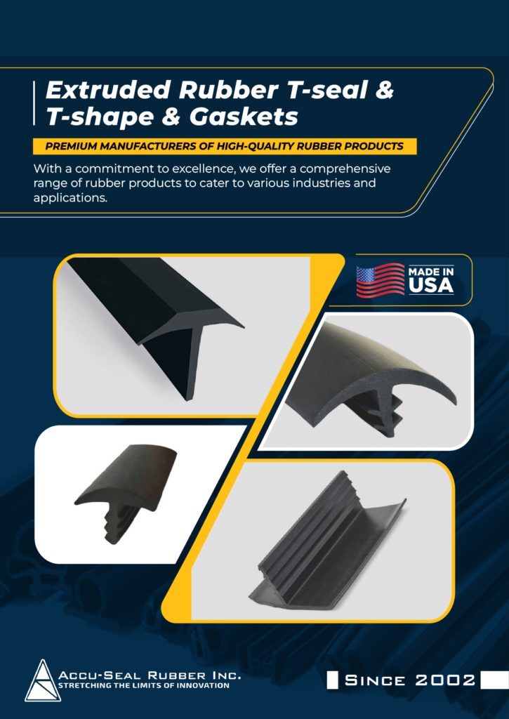 Extruded Rubber T-seal & T-shape & Gaskets | in USA Accuseal Rubber Inc.
