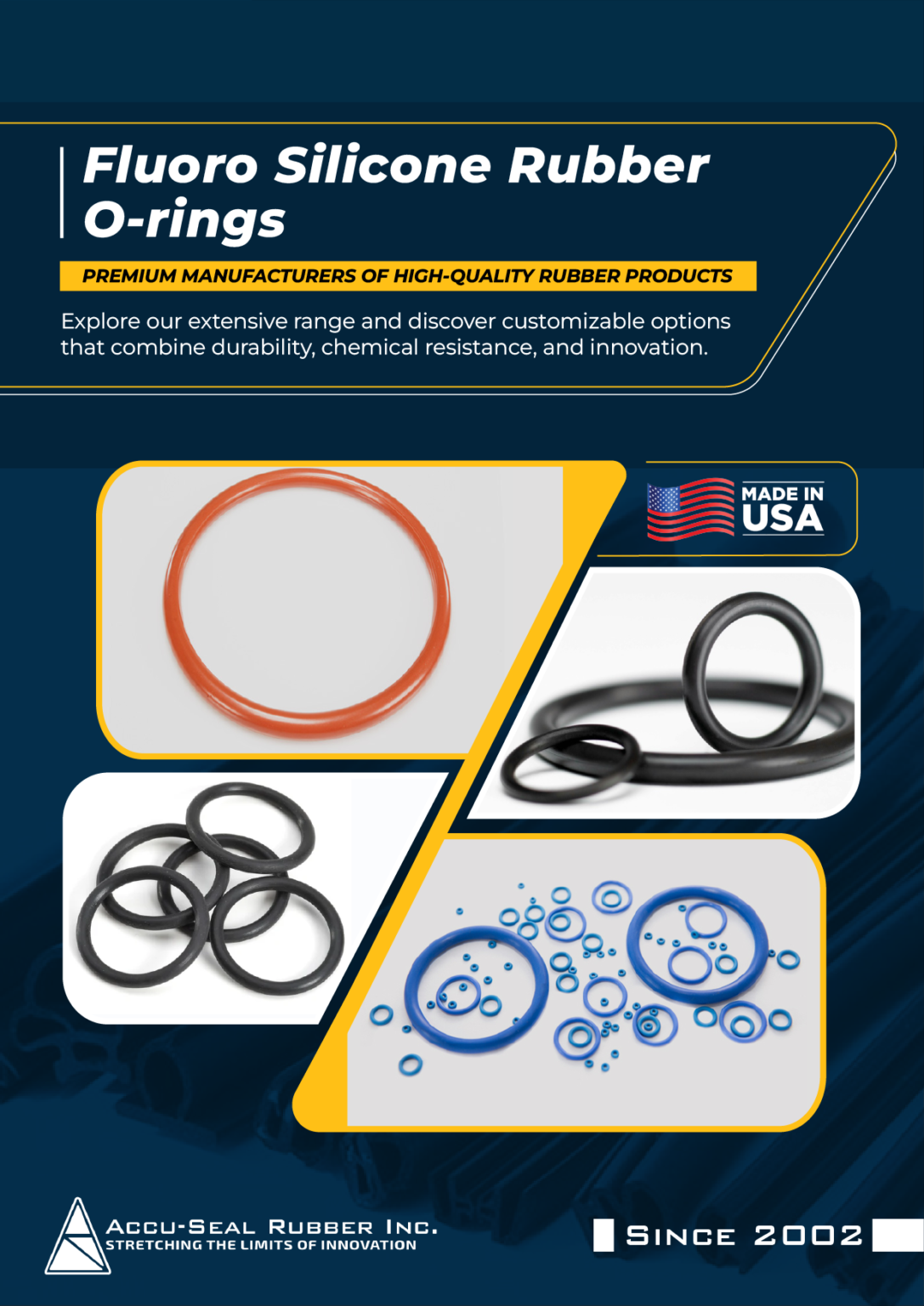 Fluoro Silicone Rubber O-rings in USA | Accuseal Rubber Inc.
