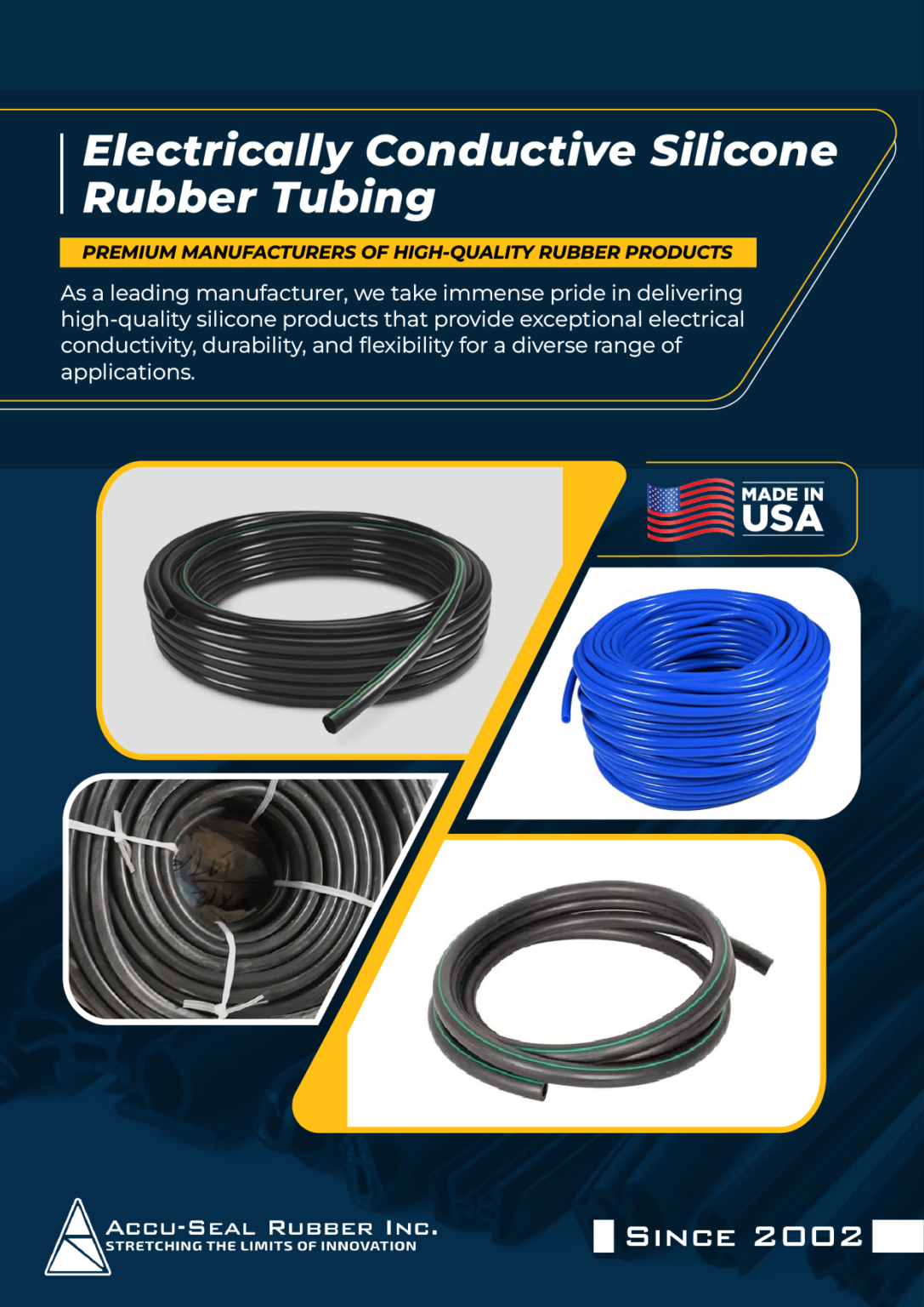 Best Electrically Conductive Silicone Rubber Tubing in USA | Accuseal ...