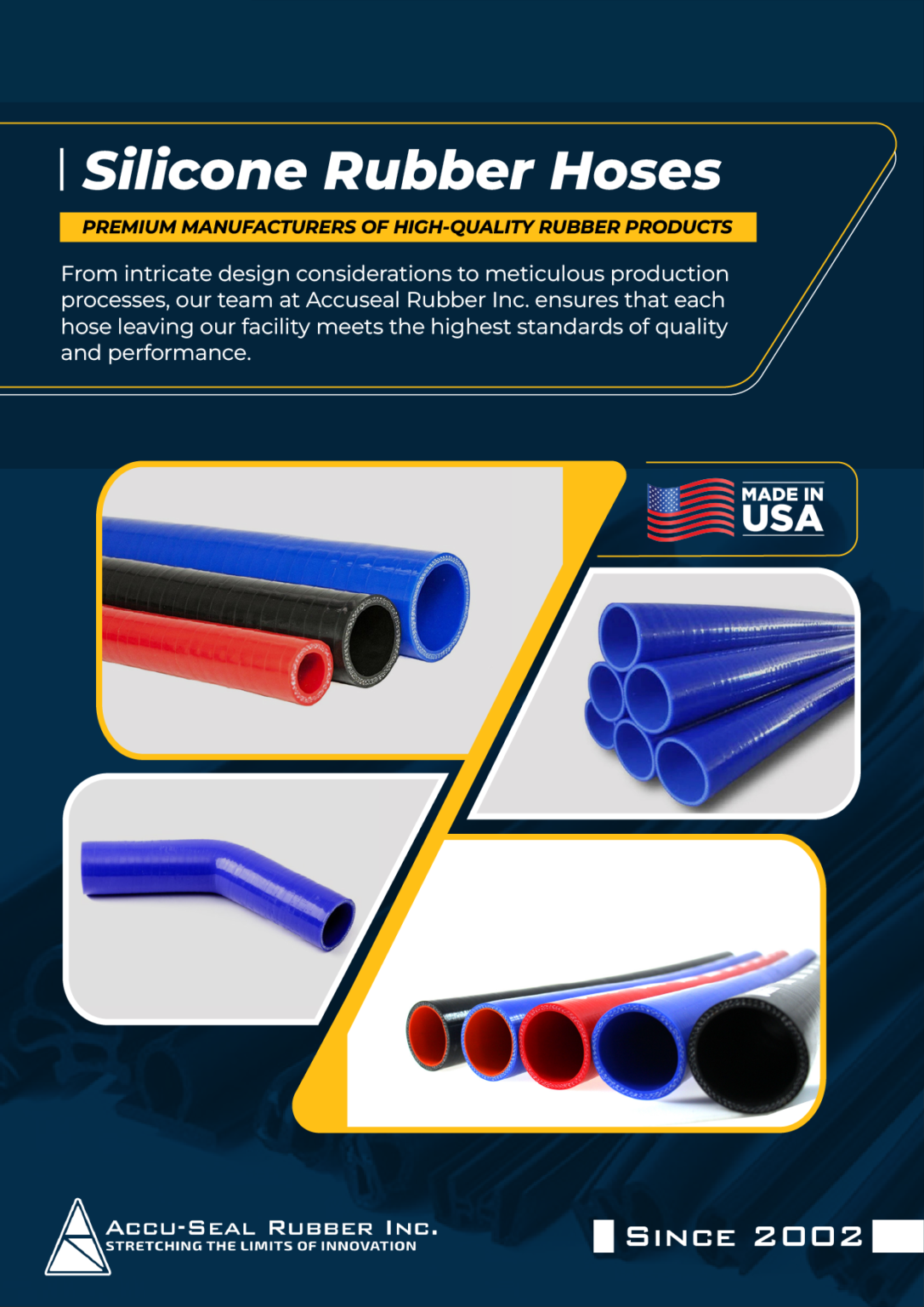 Best Silicone Rubber Hoses in USA | Accuseal Rubber Inc.